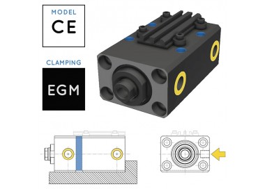 V250CE Short Stroke Block Cylinders, Key-way Clamping, BSP (Gas) oil ...