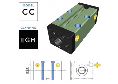 V220CC Long Stroke Block Cylinders, Key-way Clamping, BSP (Gas) oil ...